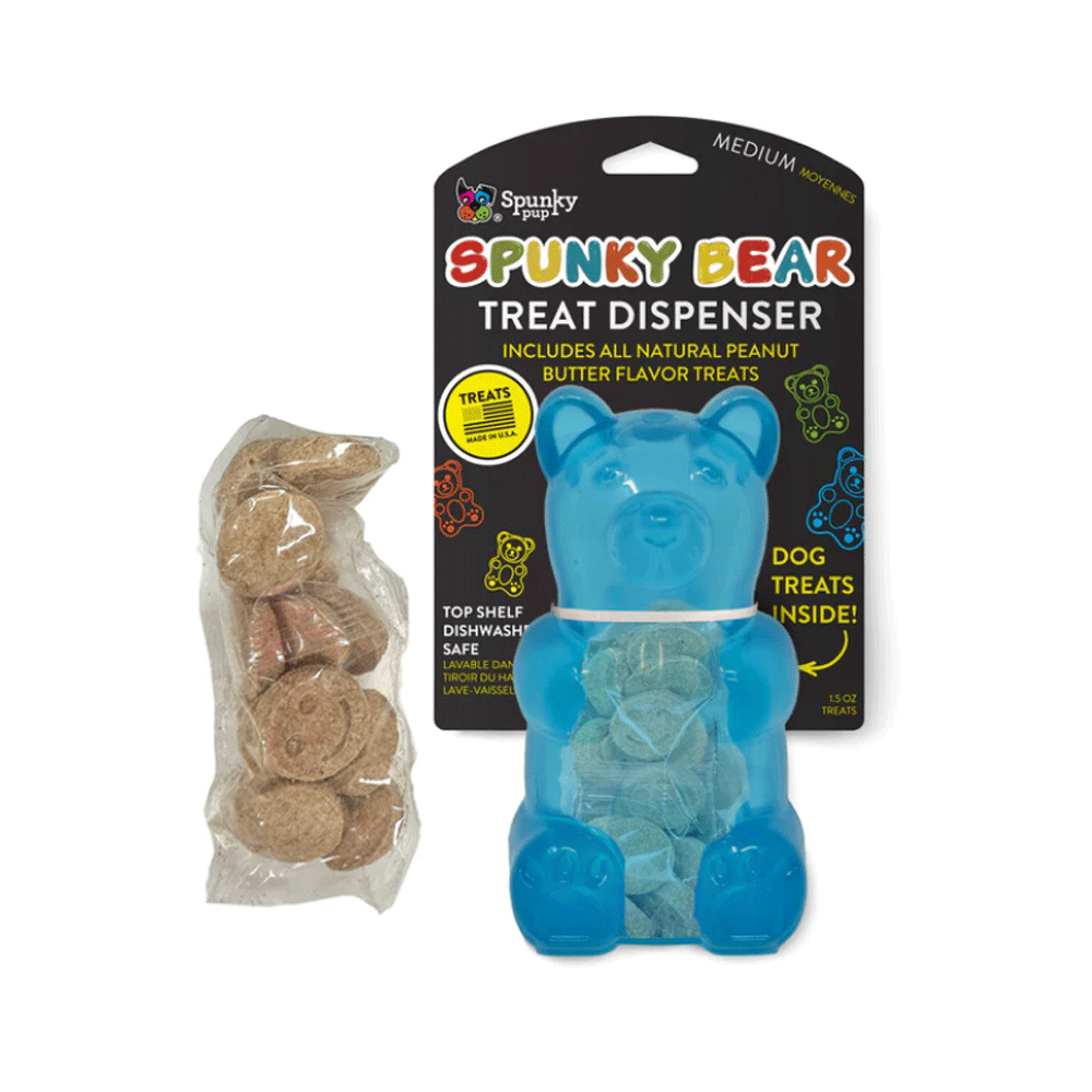 SPUNKY PUP Spunky Bear Treat Dispenser M | King Wholesale Pet Supplies